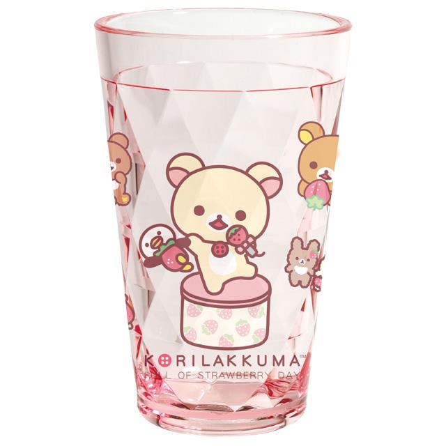 [Rilakkuma] - Korilakkuma Full of Strawberry Day - Acrylic Cup -A San ...
