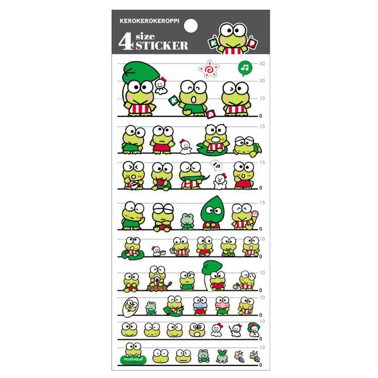 [Sanrio] Kero Kero Keroppi 4-Size Sticker 2023 Kamio Japan – JYW KAWAII
