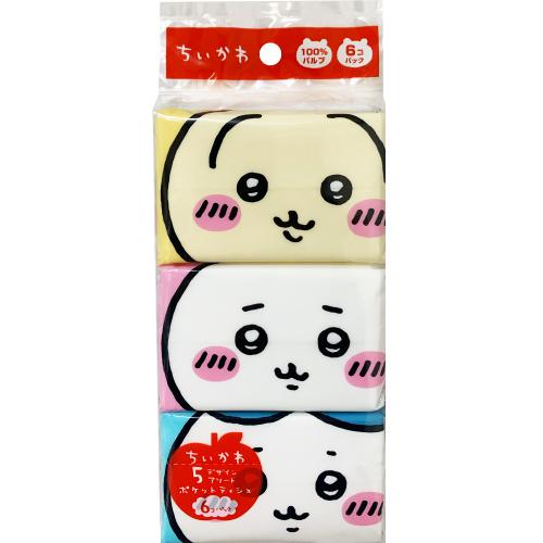[Chiikawa] Pocket Tissue 6pcs Set Kawano Japan – JYW KAWAII
